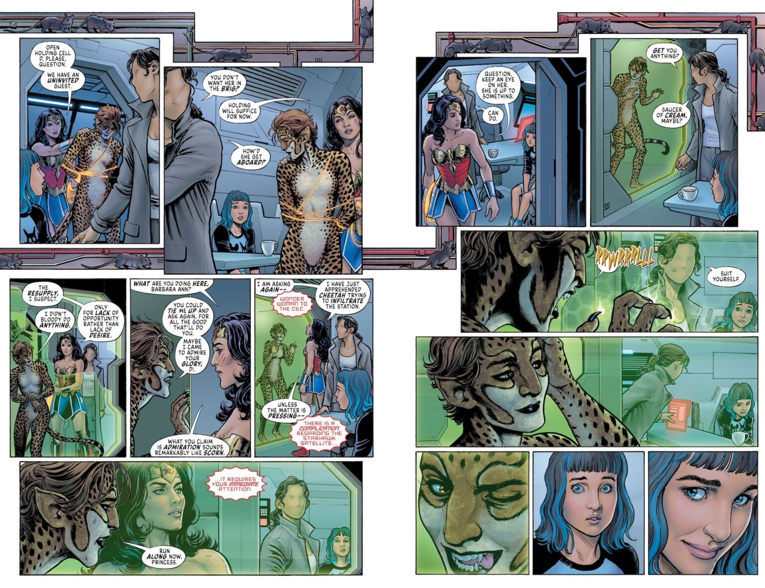 Cheetah and Cheshire Rob the Justice League #5 Preview: Feline Felons ...